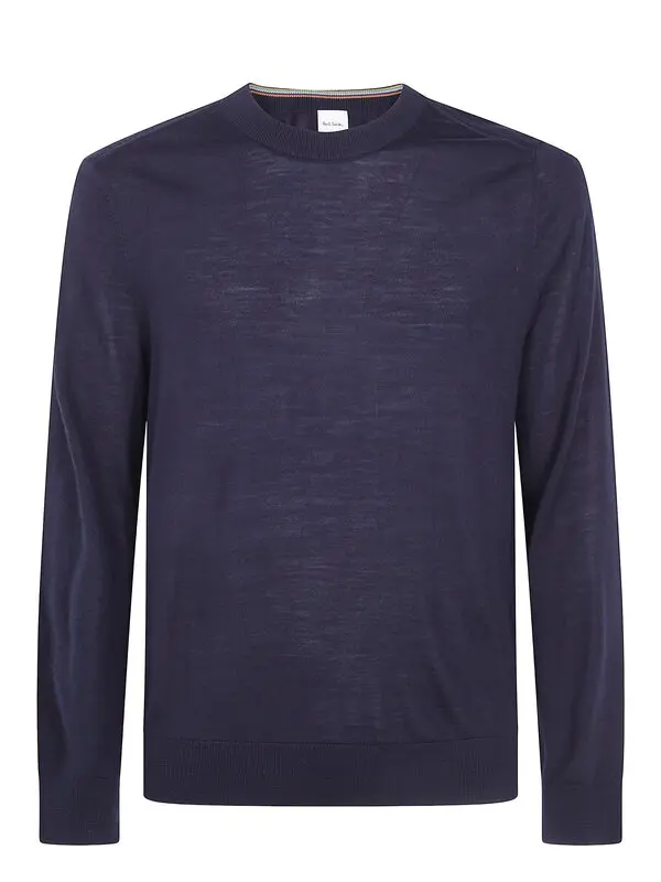 Paul Smith Crew Neck Merino Wool Sweater - Blue