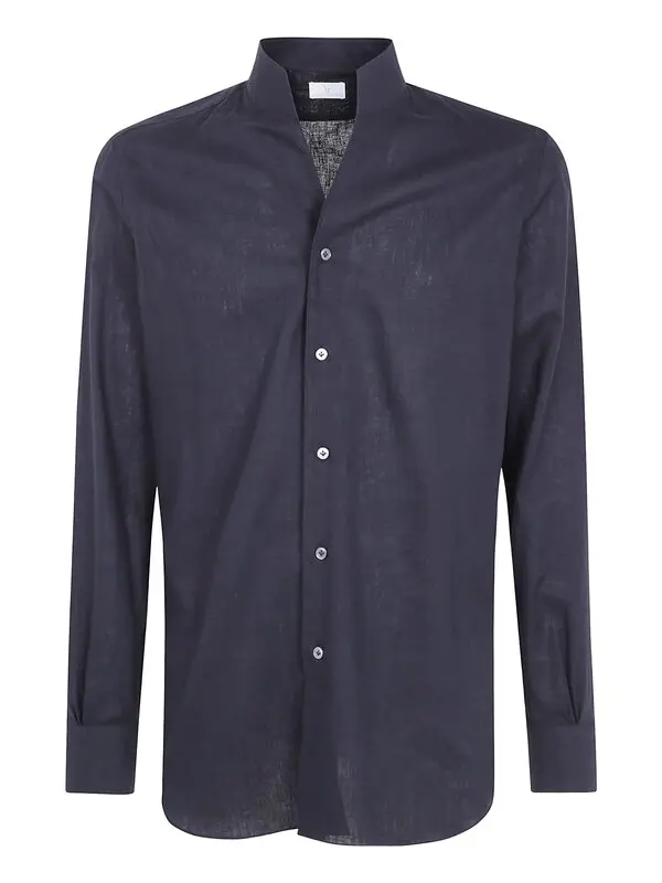MAZZARELLI Long Sleeve Button-down Shirt - Black