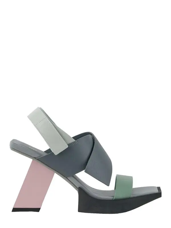 United Nude Construct Hi Sandals With Sculpted Heel - Arquitec