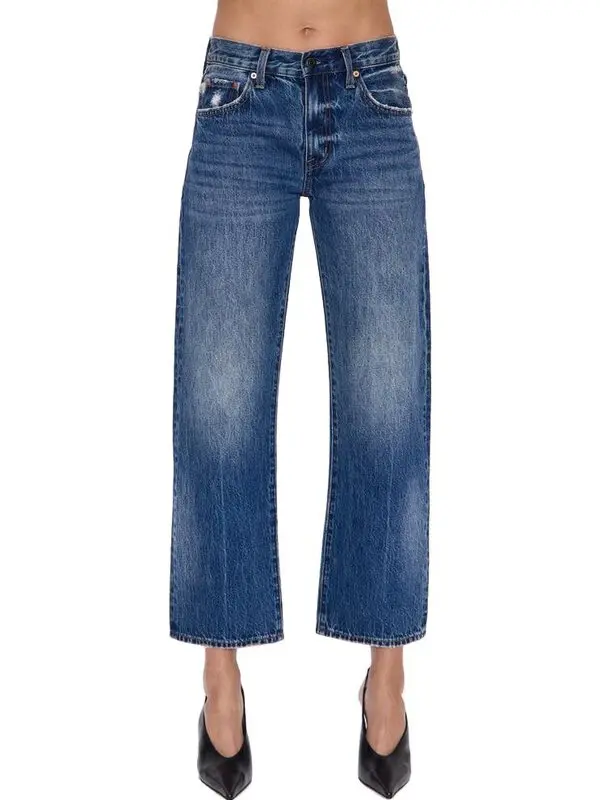 PISTOLA Lexi Distressed Crop Barrel Jeans - Artisan