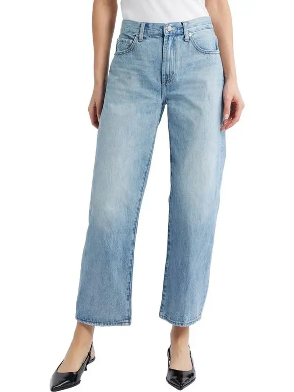 PISTOLA Lexi Distressed Crop Barrel Jeans - Bowie