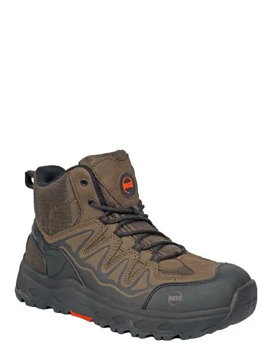 HOSS BOOT COMPANY Eric Hi Soft Toe Wedge Work Boot - Brown