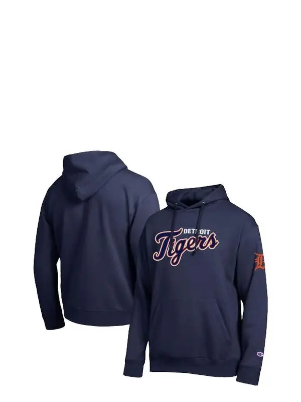 Champion Detroit Tigers All Star Wordmark Hoodie - Navy