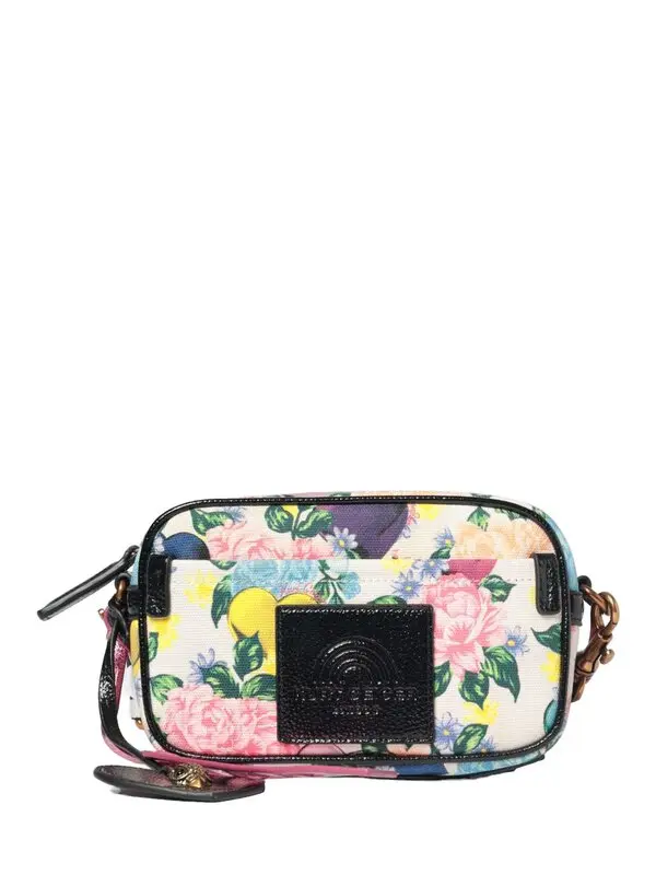 Kurt Geiger Southbank Mini Crossbody Bag In Floral Canvas - Black