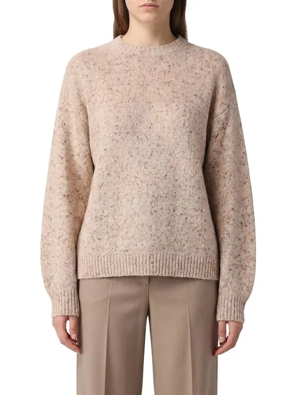 Fabiana Filippi Abstract Pattern Wool Blend Jumper - Beige