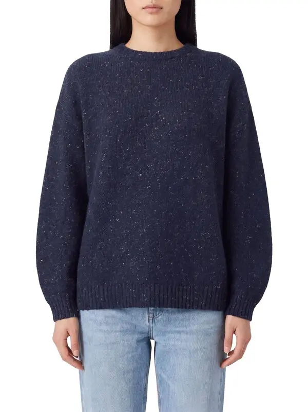 Fabiana Filippi Abstract Pattern Wool Blend Jumper - Blue