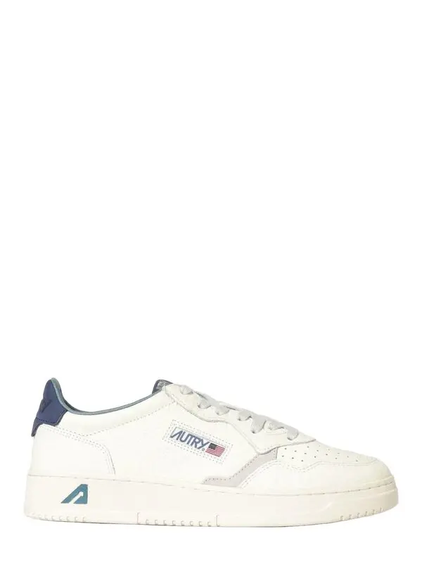 AUTRY Medalist Low Top Trainers In Bicolour Leather And Suede - Blue 1