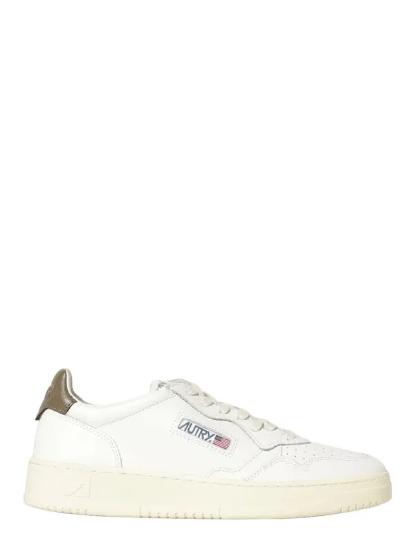 AUTRY Medalist Low Top Trainers In Bicolour Leather And Suede - Brown