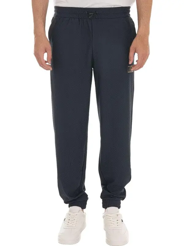 EA7 Textured Jogger Pants - Blue