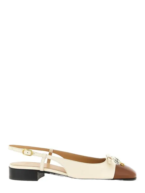 Valentino Garavani Slingback Ballet Flats With Vlogo Detail - Black