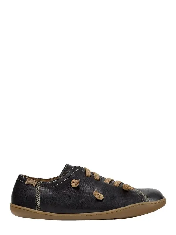 Camper Grained Leather Slip-on Trainers - Black