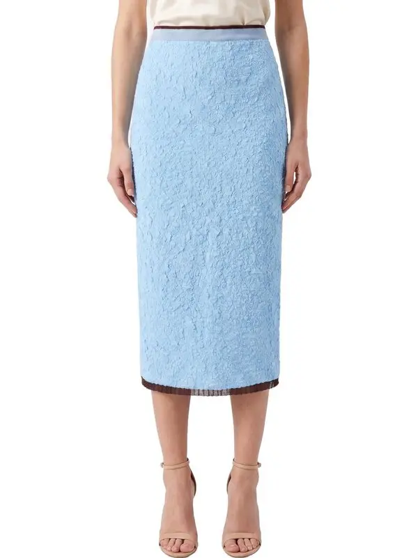 Pinko Midi Pencil Skirt - Blue