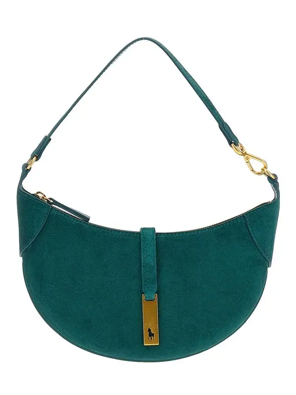Polo Ralph Lauren Suede Shoulder Bag - Olive