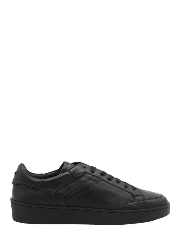 Canali Low-top Leather Trainers - Black