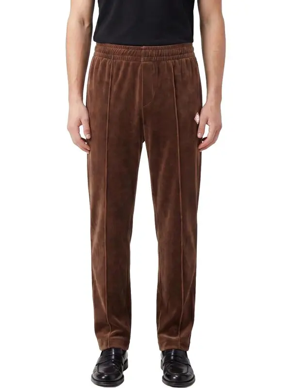 Casablanca Velvet Jogger Trousers - Brown