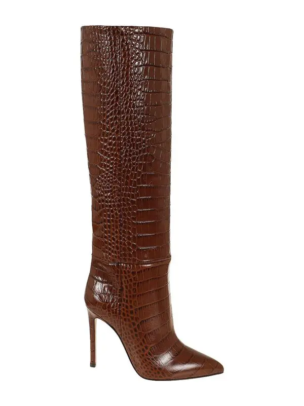 Paris Texas Knee-high Stiletto Boots - Brown
