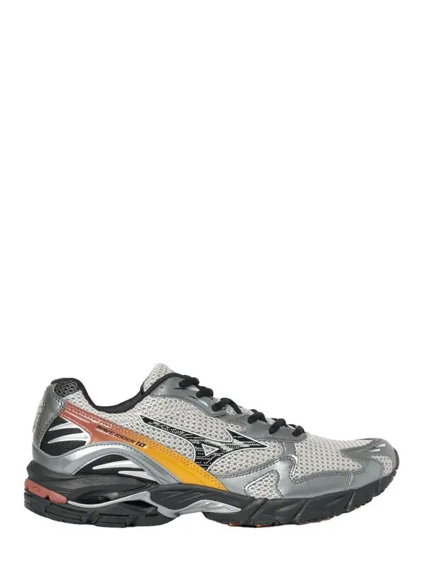 Mizuno Wave Rider Low-top Mesh Sneakers With Serrated Rubber Sole - Grey
