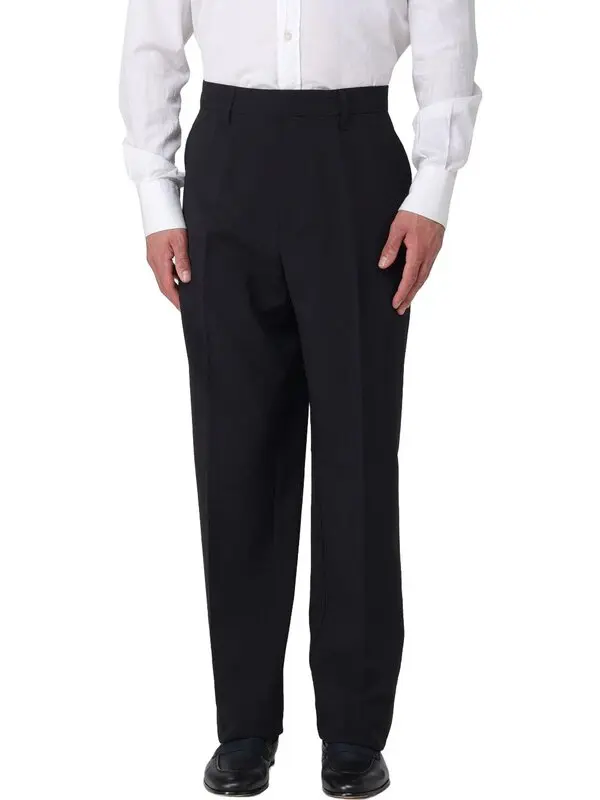 Emporio Armani Tailored Technical Fabric Trousers - Black
