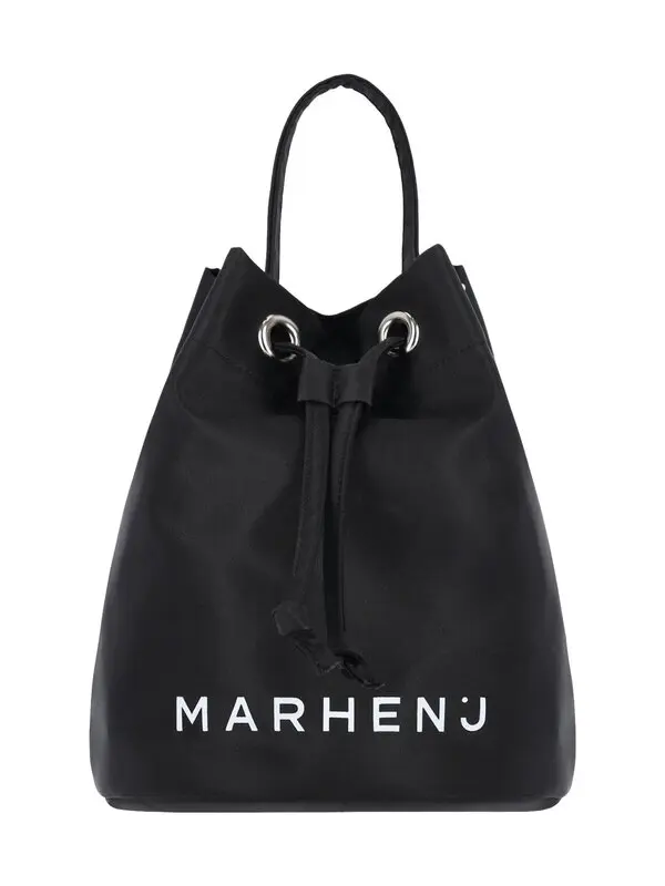 MARHEN.J Lexy V-two Bucket Bag - Black/white