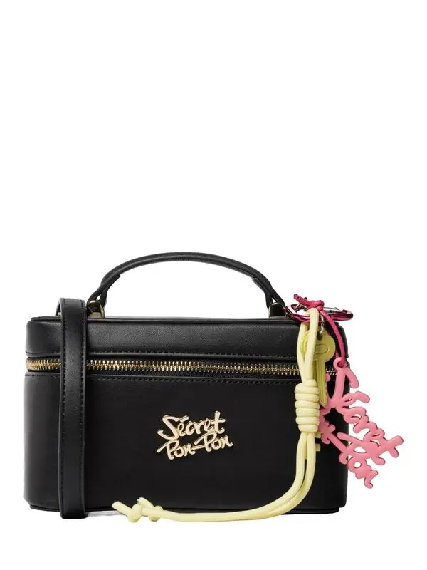 SECRET PON-PON Mini Bag - Black