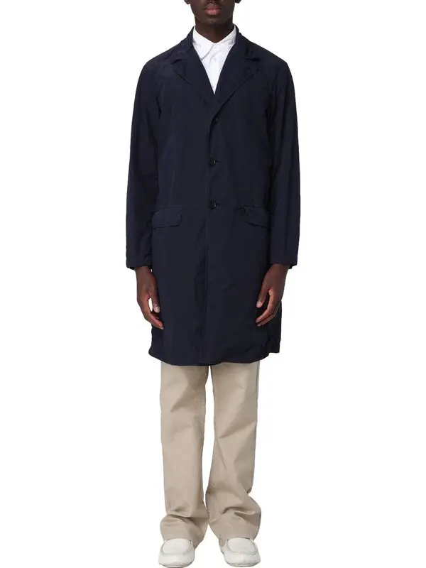 Aspesi Knee-length Single-breasted Trench Coat - Blue