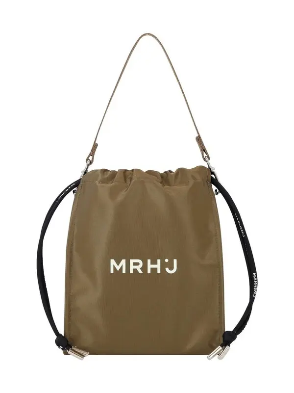MARHEN.J Recycled Nylon Mini Cross Bag - Green/yellow