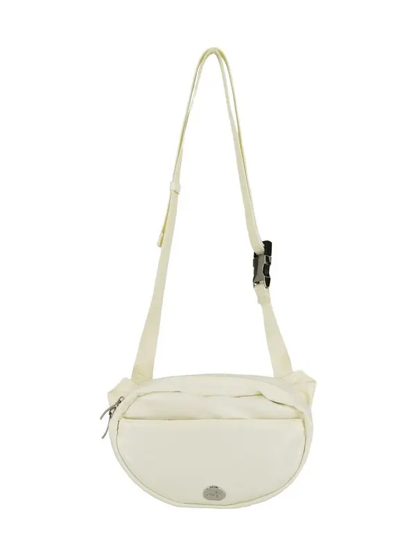 MARHEN.J Freesia Nylon Crossbody Bag With Embroidered Strap - White