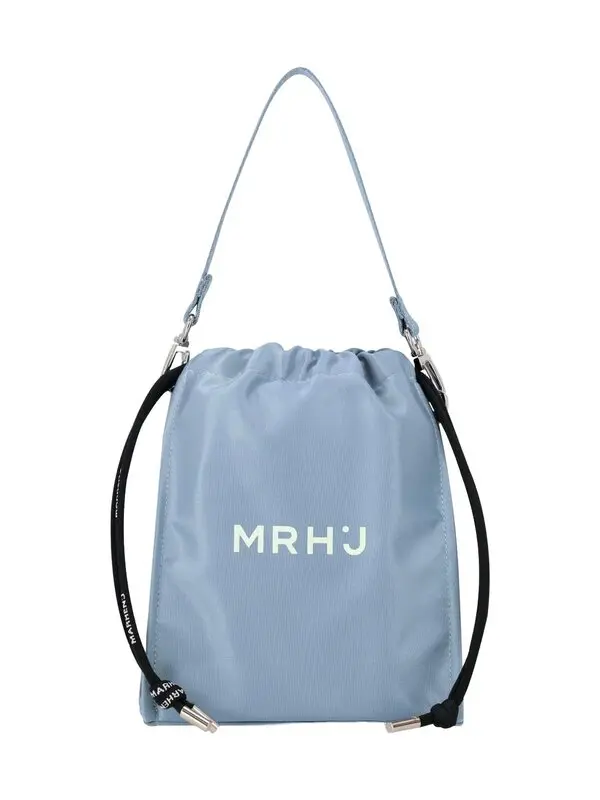 MARHEN.J Recycled Nylon Mini Drawstring Bag - Blue