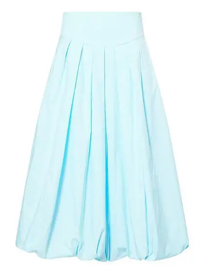 Simkhai Winsor Puffball-hem Midi Skirt - Pool