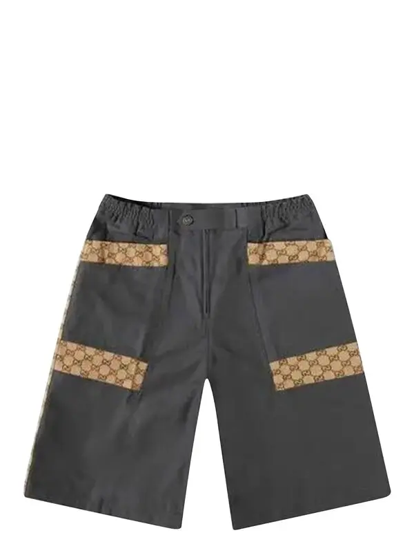 Gucci Monogram Runway Shorts - Grey