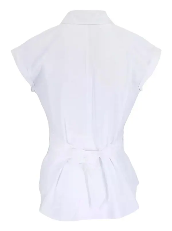 Lafayette 148 New York Wrap Blouse - White