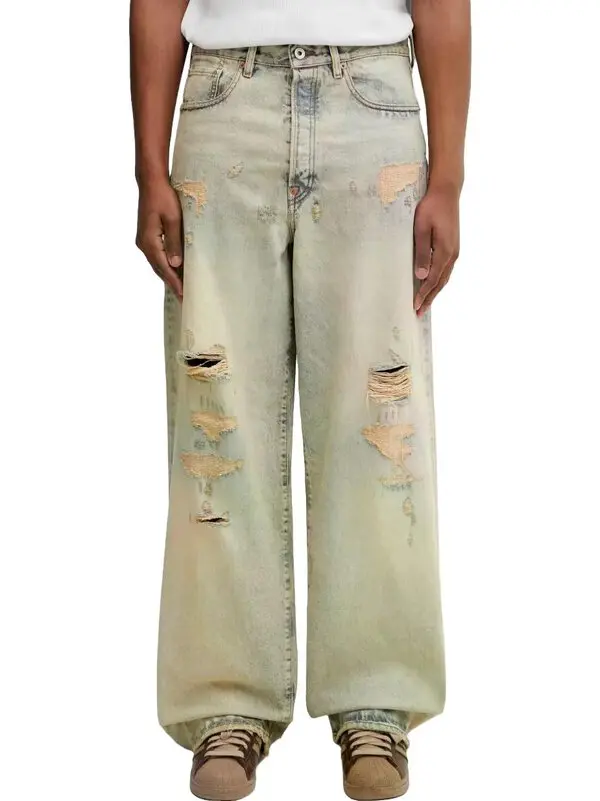 Kenzo Distressed Bleached-effect Jeans - Blue