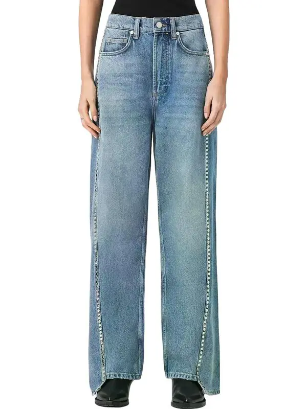 ALLSAINTS Frankie Stud-embellished Jeans - Blue