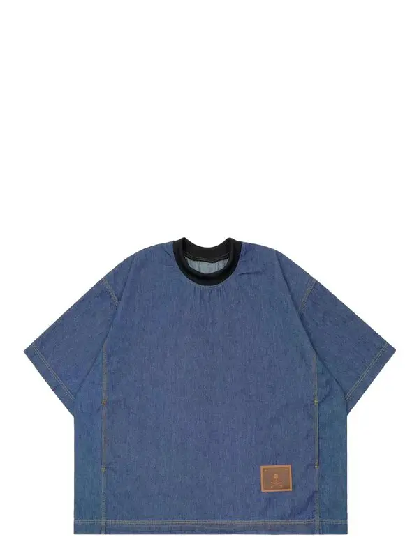MASTERMIND WORLD Zipped-hem T-shirt - Blue