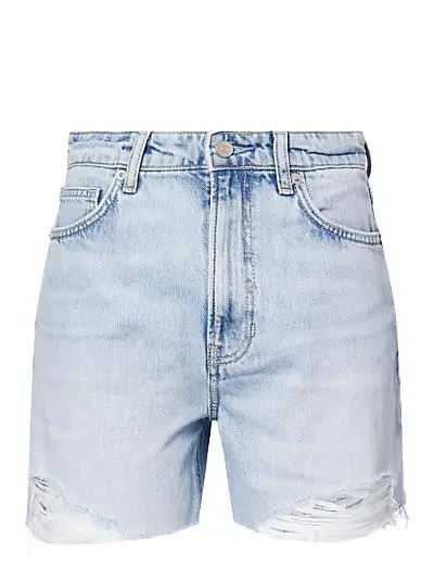 REFORMATION Saige High-rise Denim Shorts - Dory