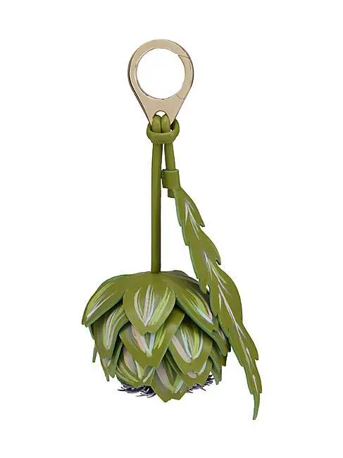 CHRISTIAN LOUBOUTIN Artichoke Leather Bag Charm - Multi/gold