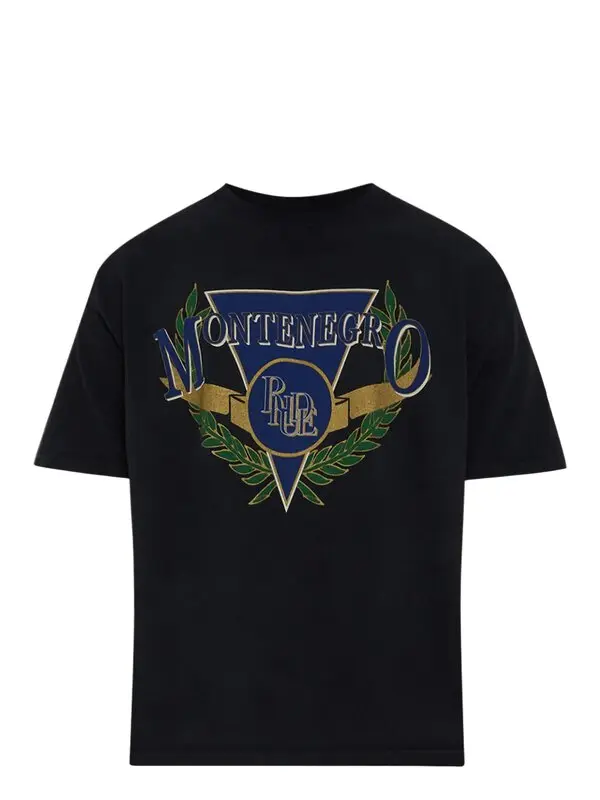 Rhude Printed Front Panel Short Sleeve T-shirt Size - Nero