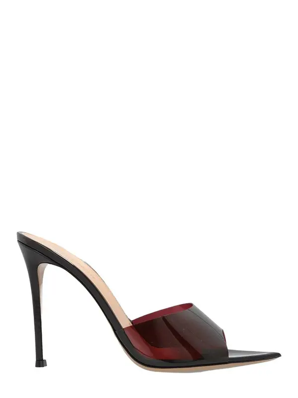 GIANVITO ROSSI Pointed Toe Stiletto Sandals With 4.1" Heel - Rosso
