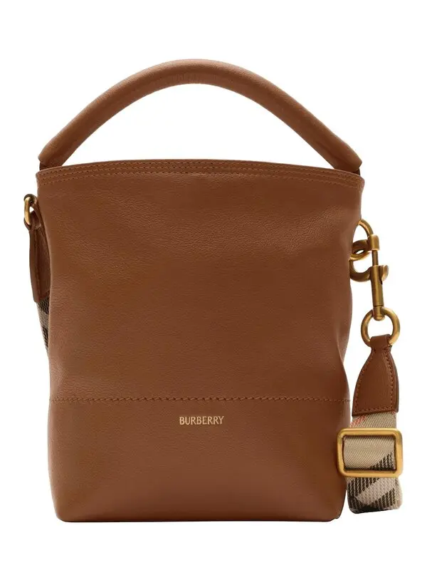 Burberry Mini Clip Bucket Shoulder Bag - Hazel