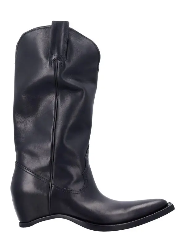 MAISON MARGIELA Heel-less Western Boots - Black