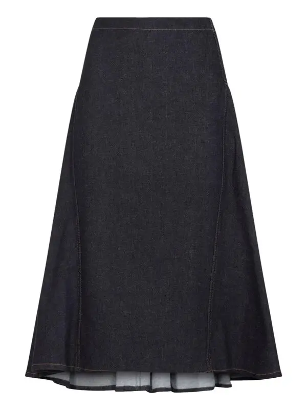 Jacquemus La Jupe De Nimes Skirt Wash - Blue