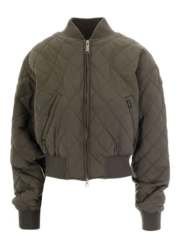 Carhartt Work In Progress Quilted Bomber Jacket - Leaf