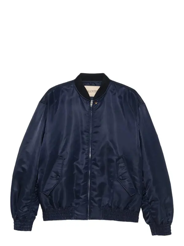 Valentino Garavani Refined Fit" Bomber Jacket - Blu