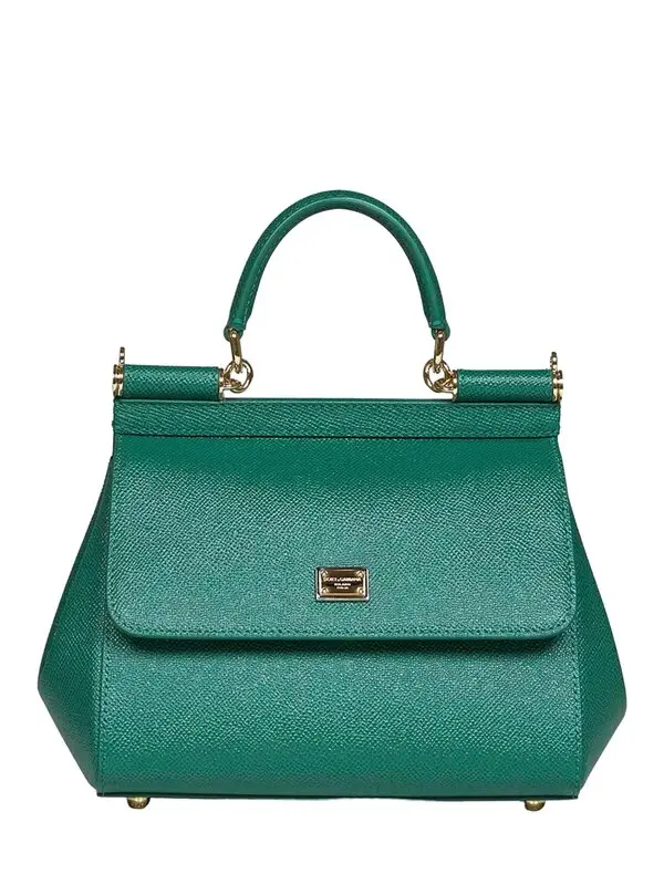 Dolce & Gabbana Mini Front Flap Bag With Double Magnet Closure - Verde
