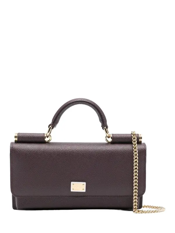 Dolce & Gabbana Leather Mini Bag With Magnetic Fastening - Rosso