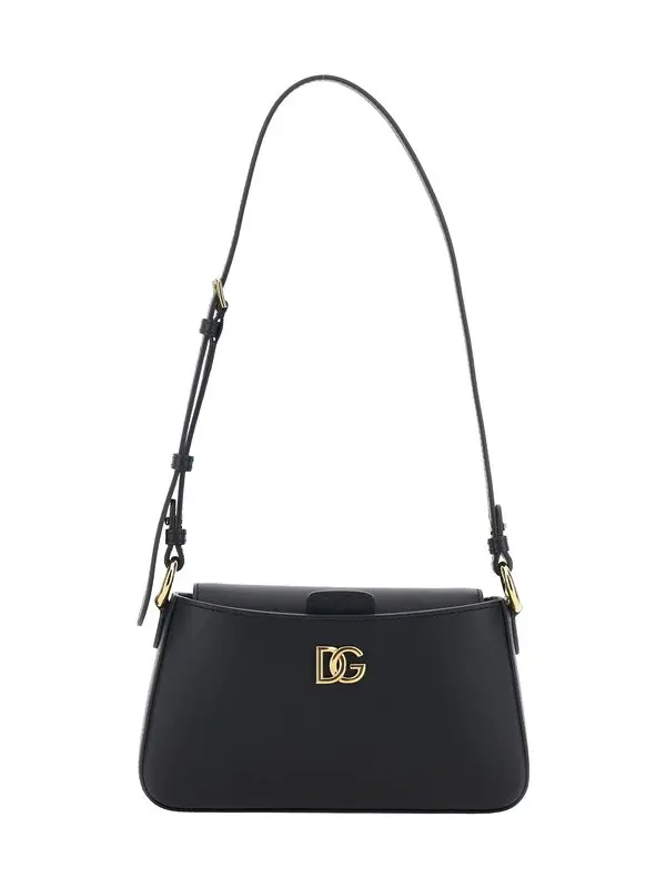 Dolce & Gabbana Mini Brass Magnetic Closure Bag - Nero