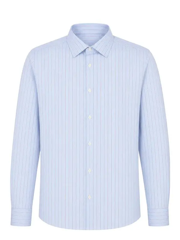 COSTUMEIN 100% Cotton Short Sleeve Shirt - Azure