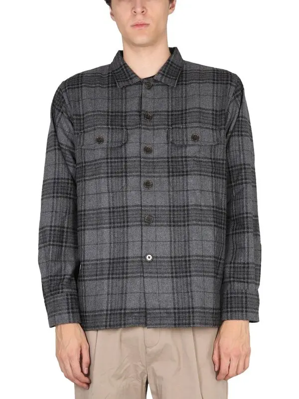 Universal Works Regular Fit Classic Collar Shirt - Grey