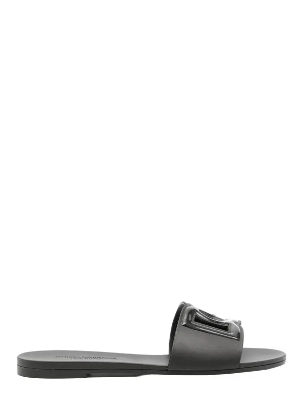 Dolce & Gabbana Dg Logo Slides - Nero