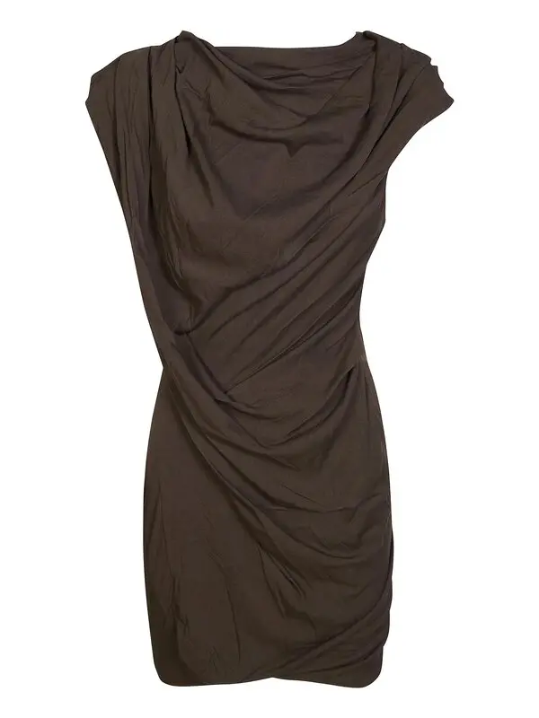 ENTIRE STUDIOS Draped Mini Dress - Marrone